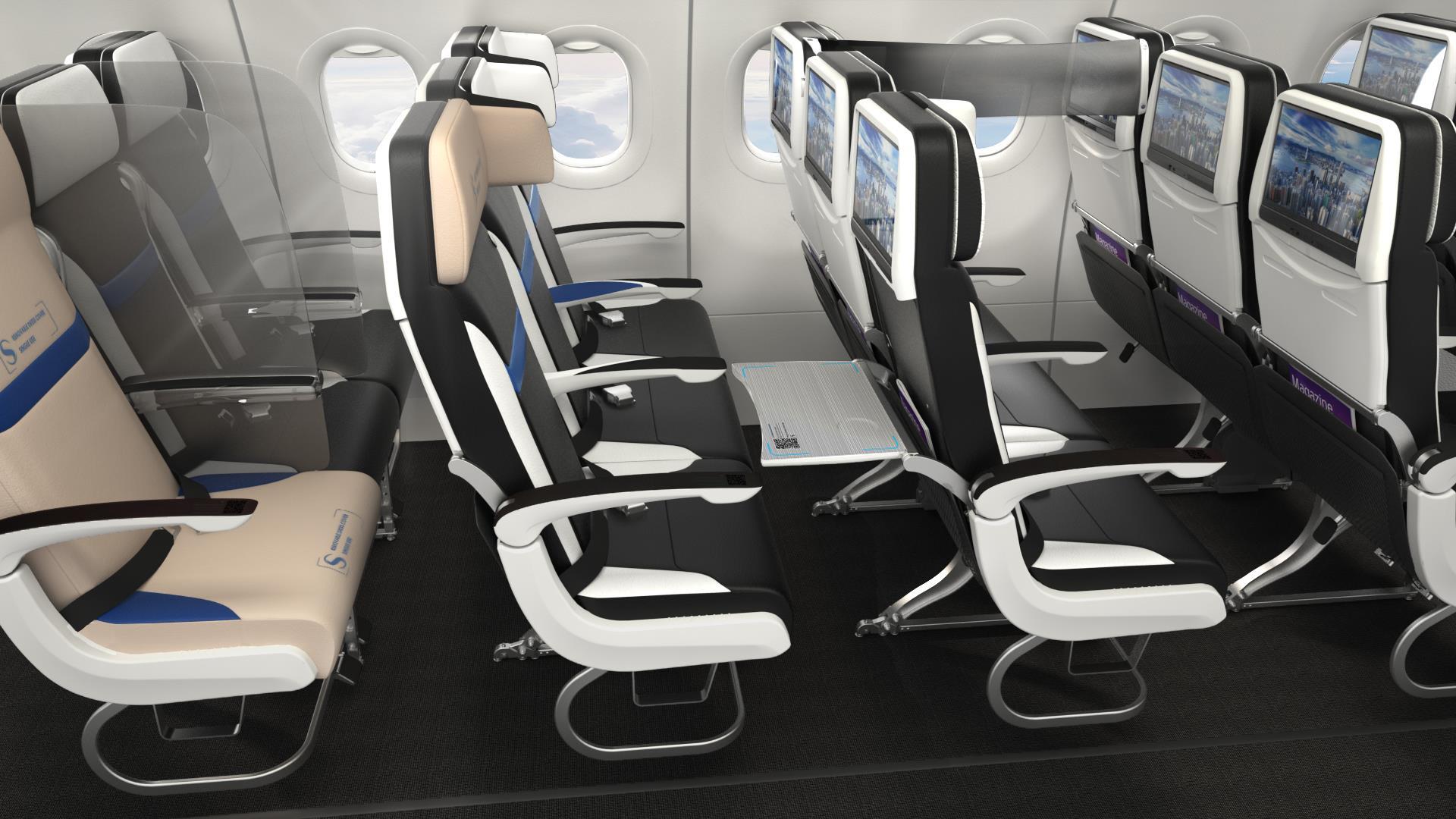 Aircraft seat - Aviation metric